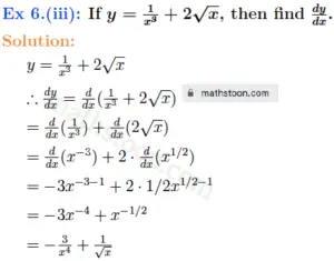 SN Dey Class 11 Solutions Differentiation Very Short Answer Type ...
